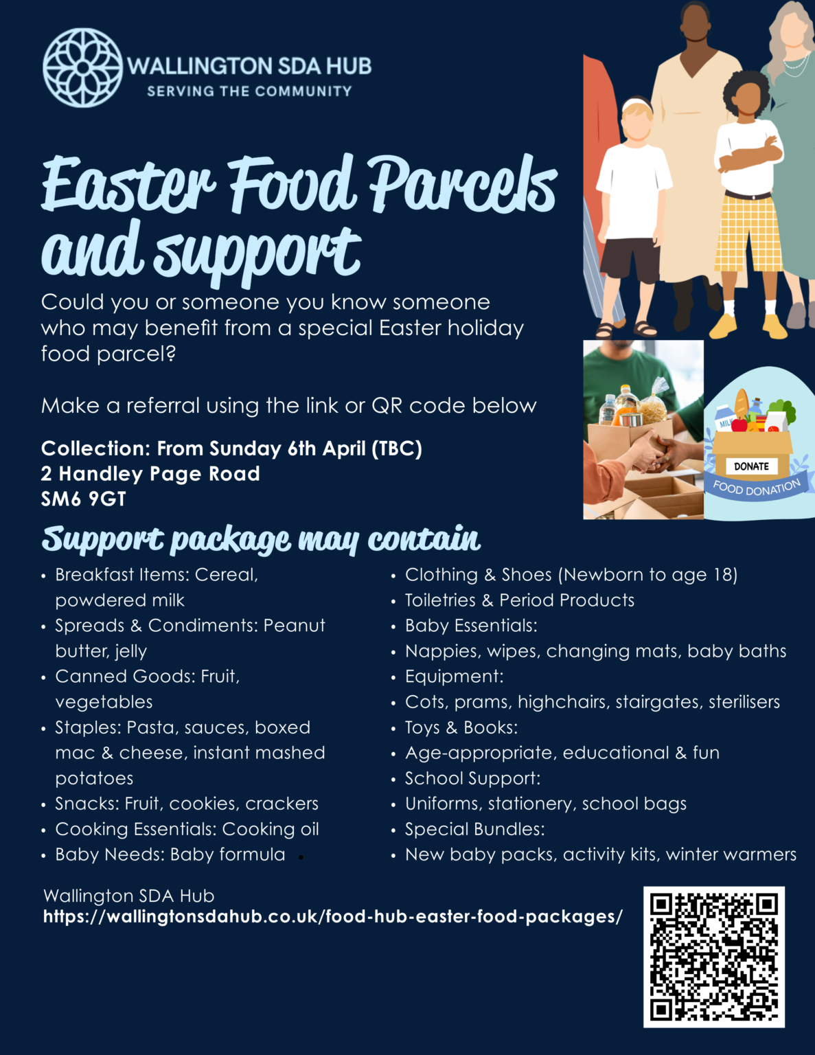 Food Hub – Easter Food Packages – Wallington SDA Hub